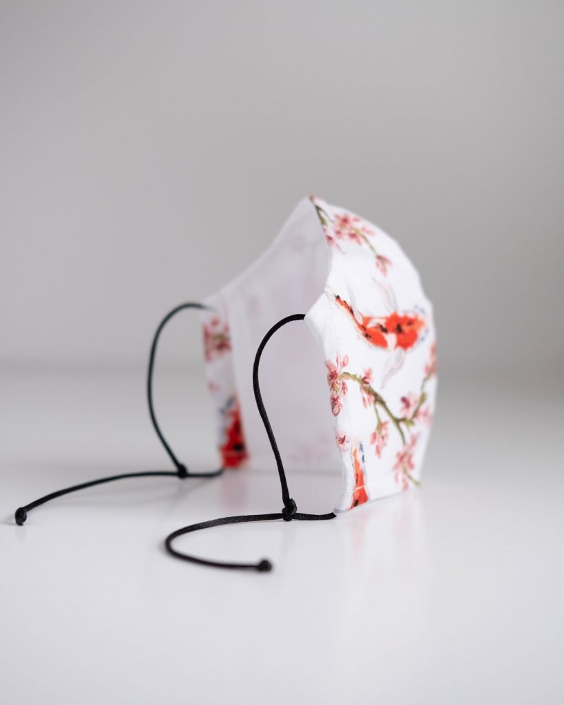 KOI | Elegant Japanese Face Covering | Sakura Blossom Floral - ohashii