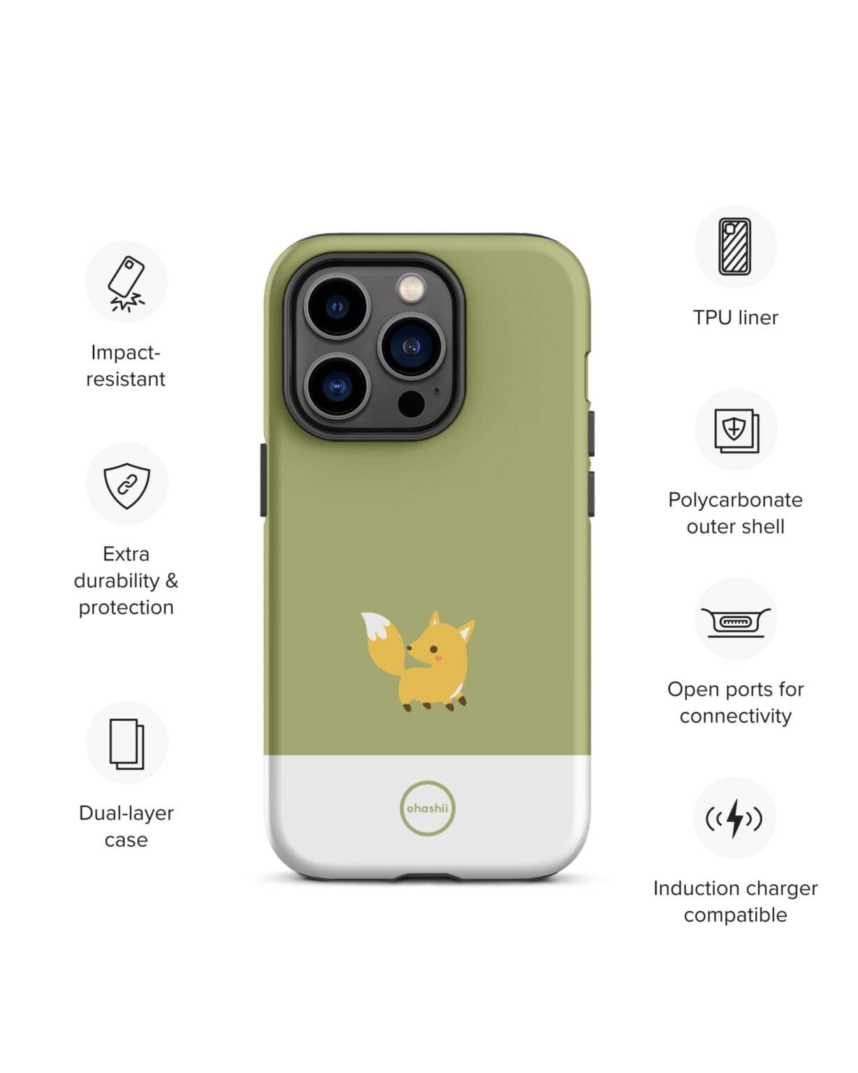 Kitsune | Japanese Kawaii Fox Phone Case Autumn Fall - ohashii